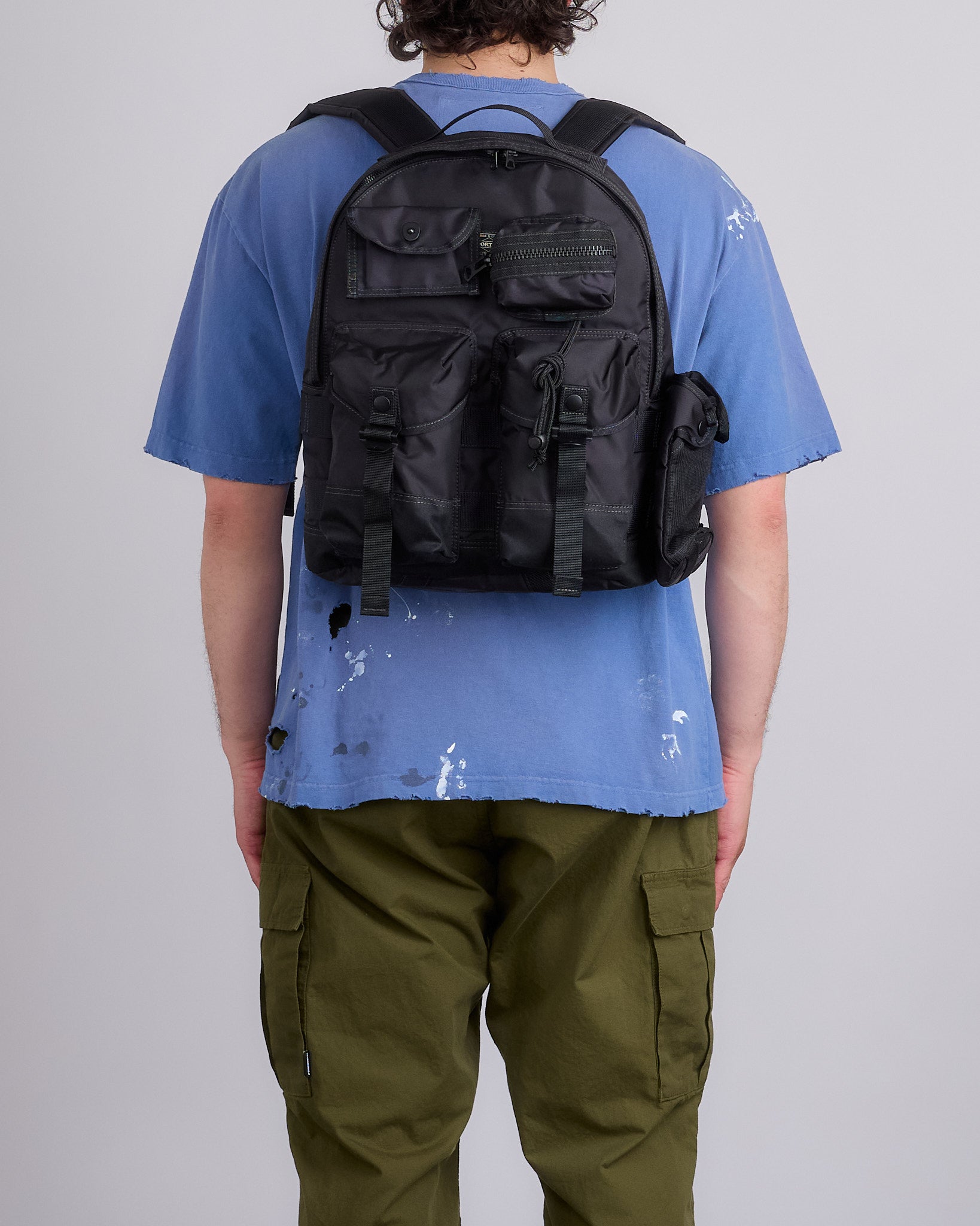 Porter All Daypack with Pouches Black – LESS 17