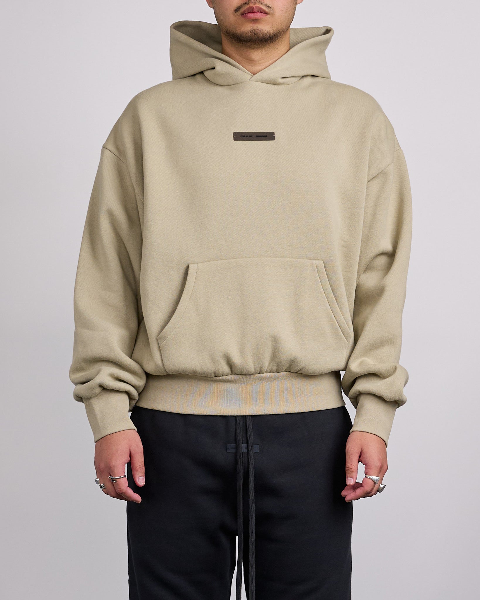 Fear of God Essentials Metallic Classic Hoodie Abbey Stone – LESS 17
