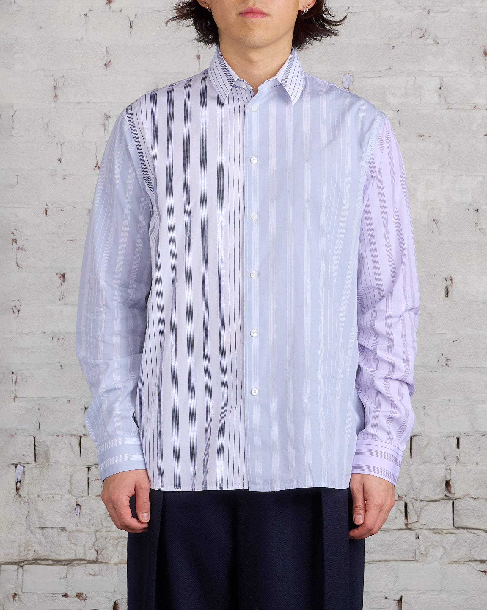 JW Anderson Multi-Stripe Patchwork Button Shirt – LESS 17