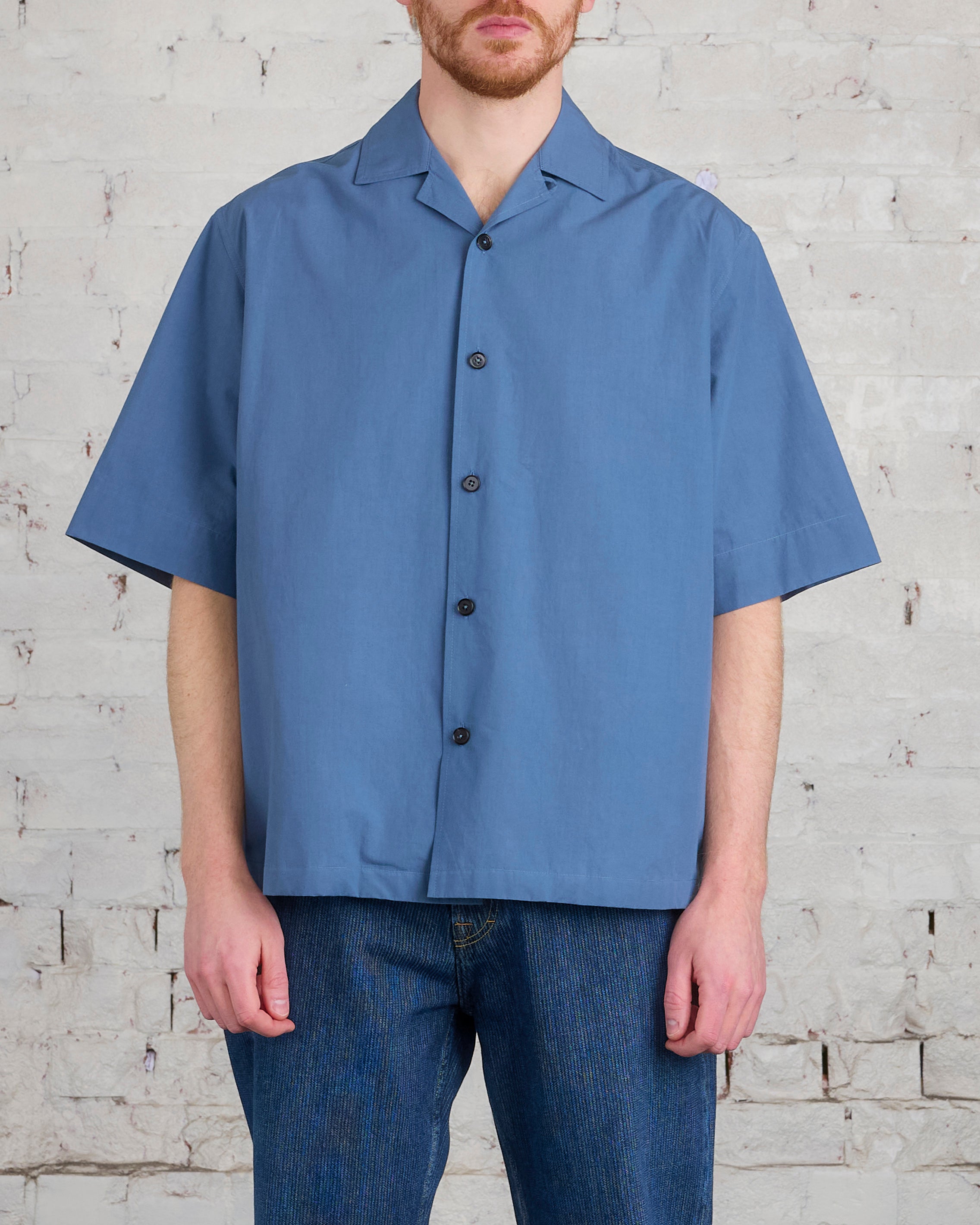 Jil Sander+ Poplin Camp Button Shirt French Blue – LESS 17