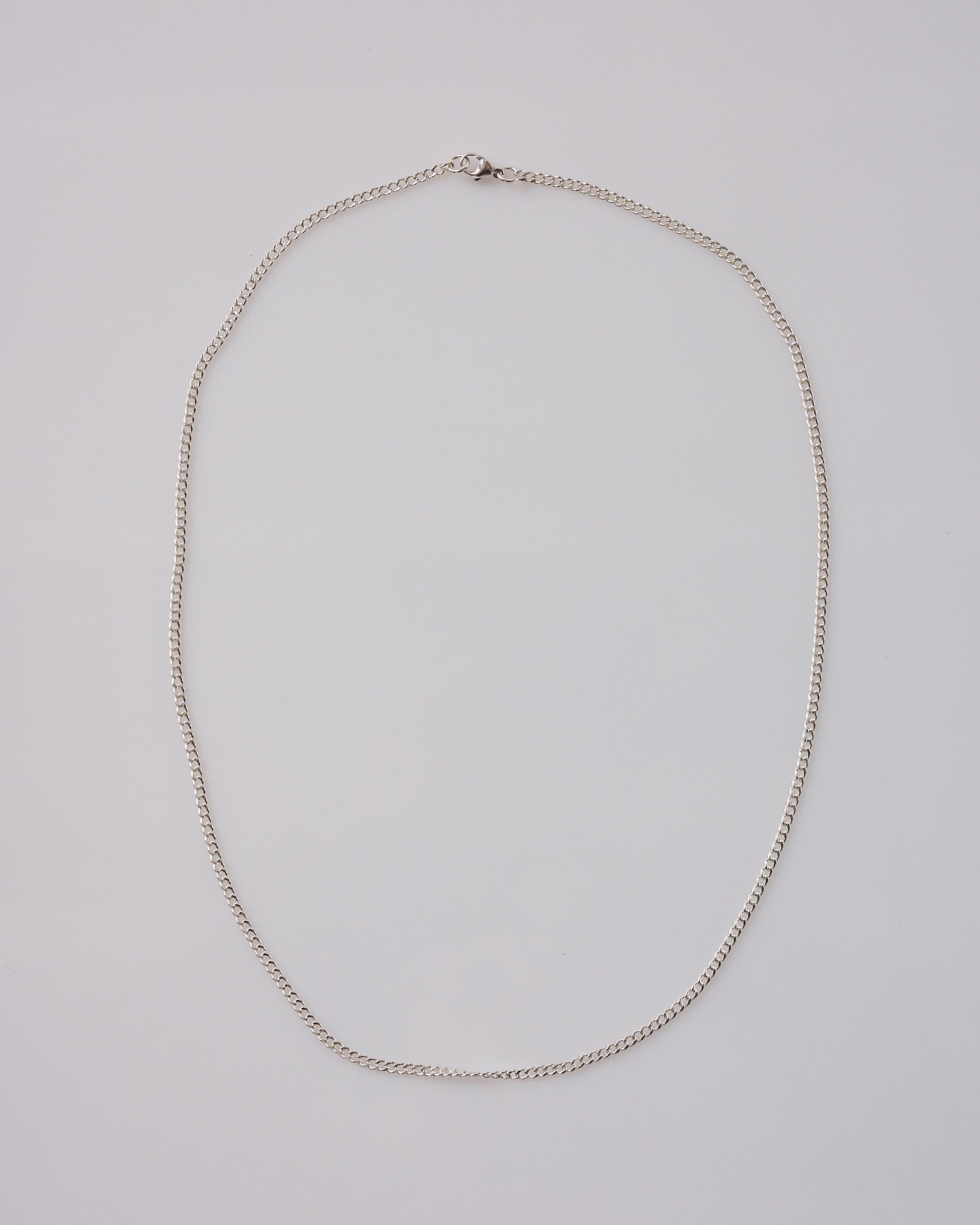 Maple 2.5mm Curb 60cm Chain Silver 925 – LESS 17