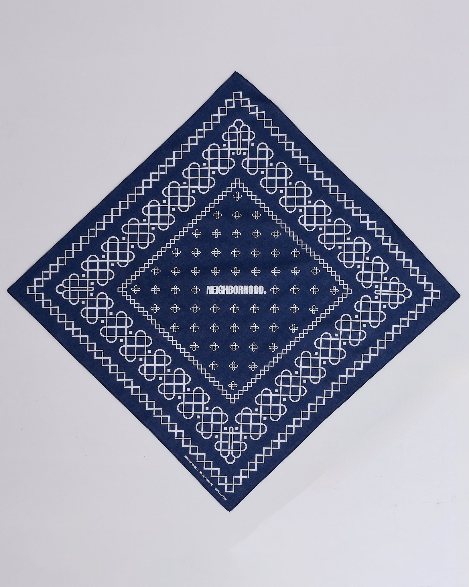 Neighborhood Line Pattern Bandana Navy – LESS 17