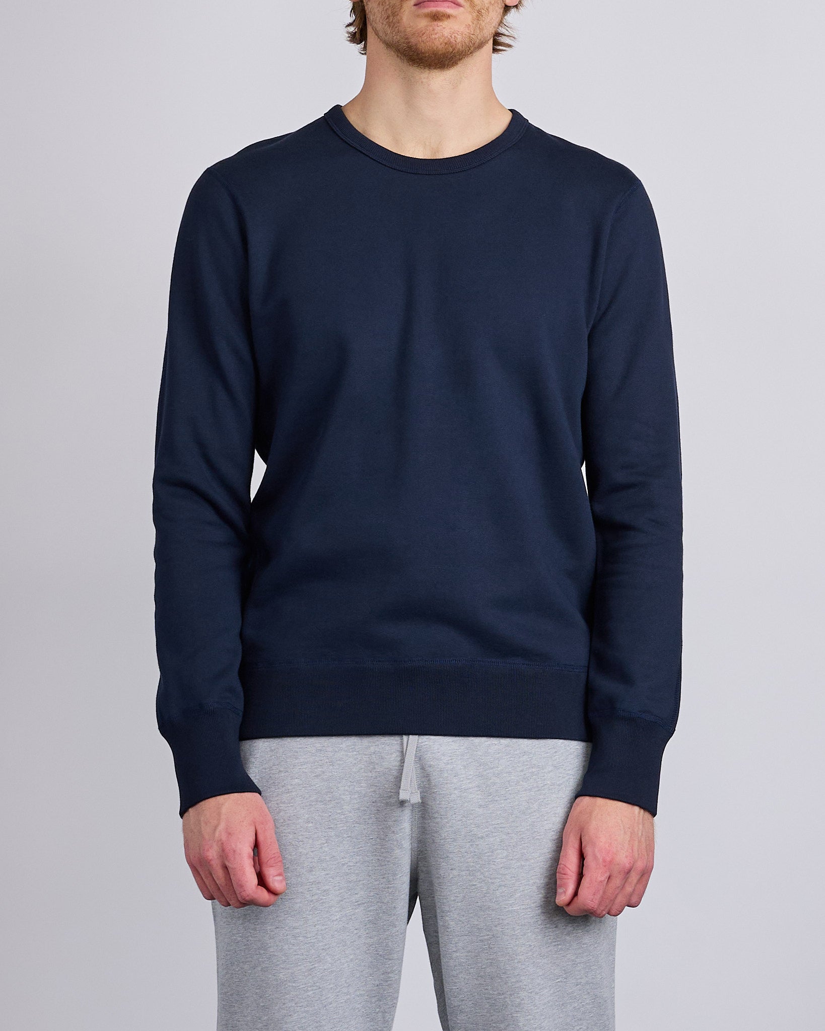 Reigning Champ Core Midweight Terry Slim Crewneck Navy – LESS 17