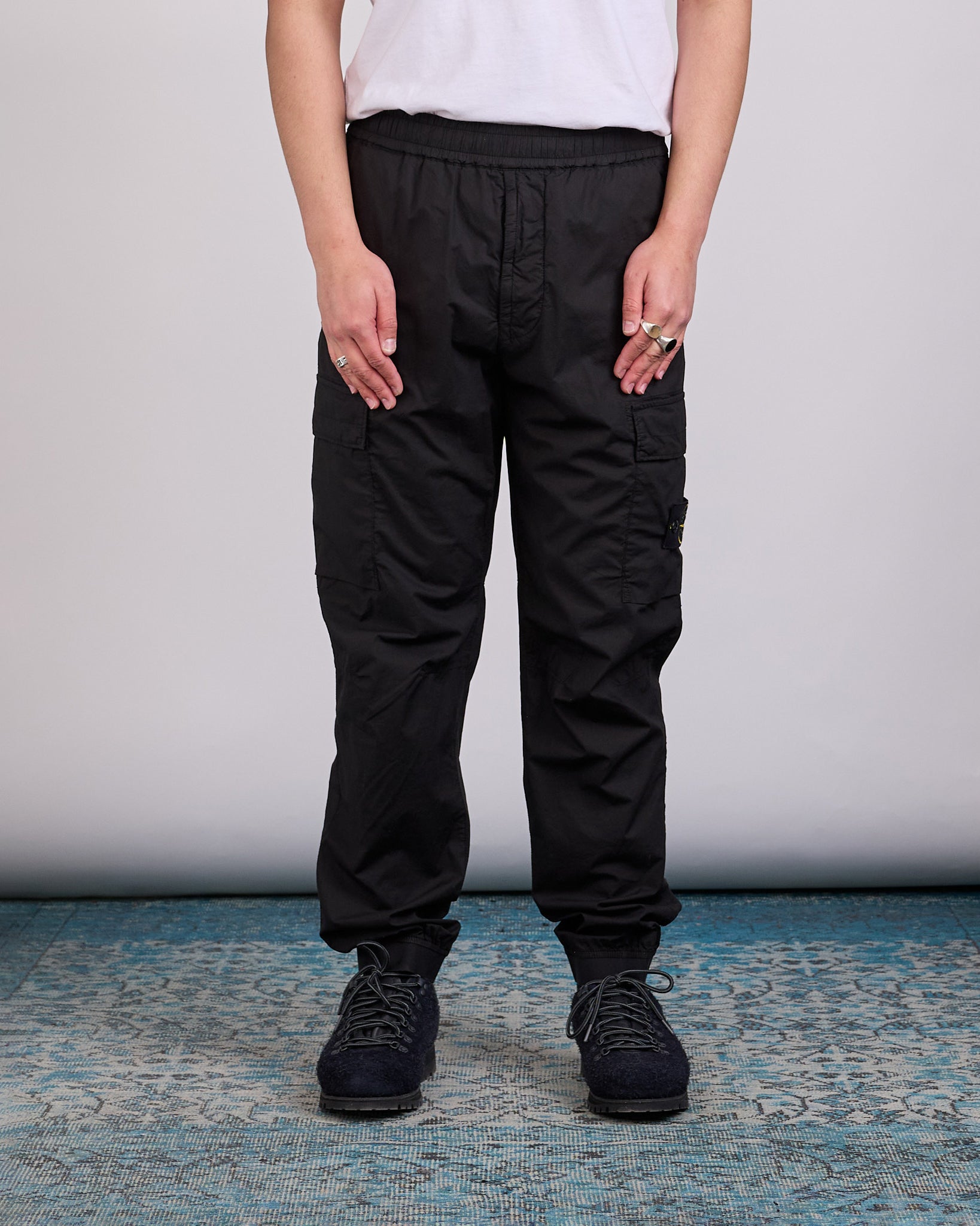 Stone Island Parachute Tela Stretch Cargo Pant Black – LESS 17