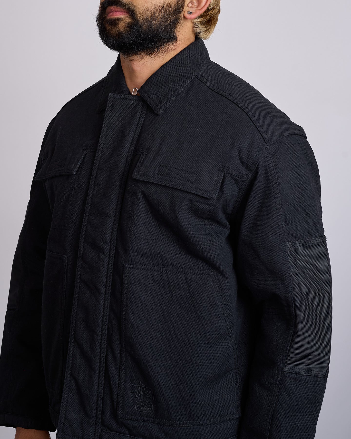 Stussy Workgear Panel Jacket Black – LESS 17